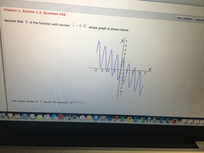 Solved FULL SCREEN PRINTE Chapter 1, Section 1.2, Question | Chegg.com