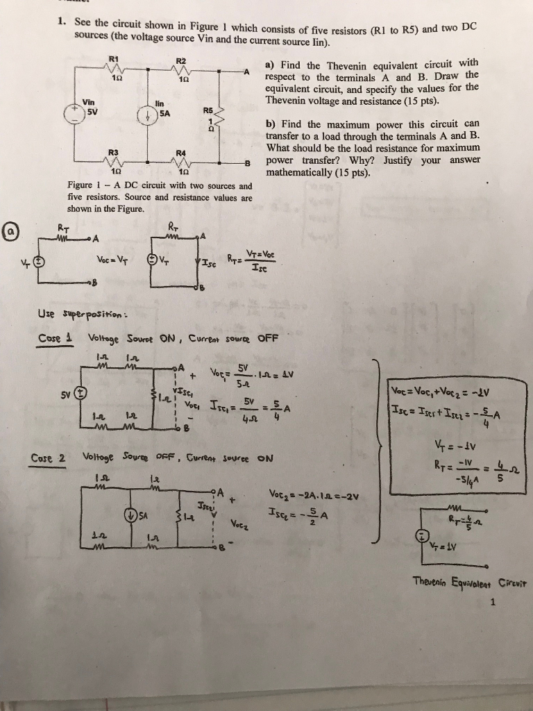 Solved 1. See the circuit shown in Figure I which consists | Chegg.com
