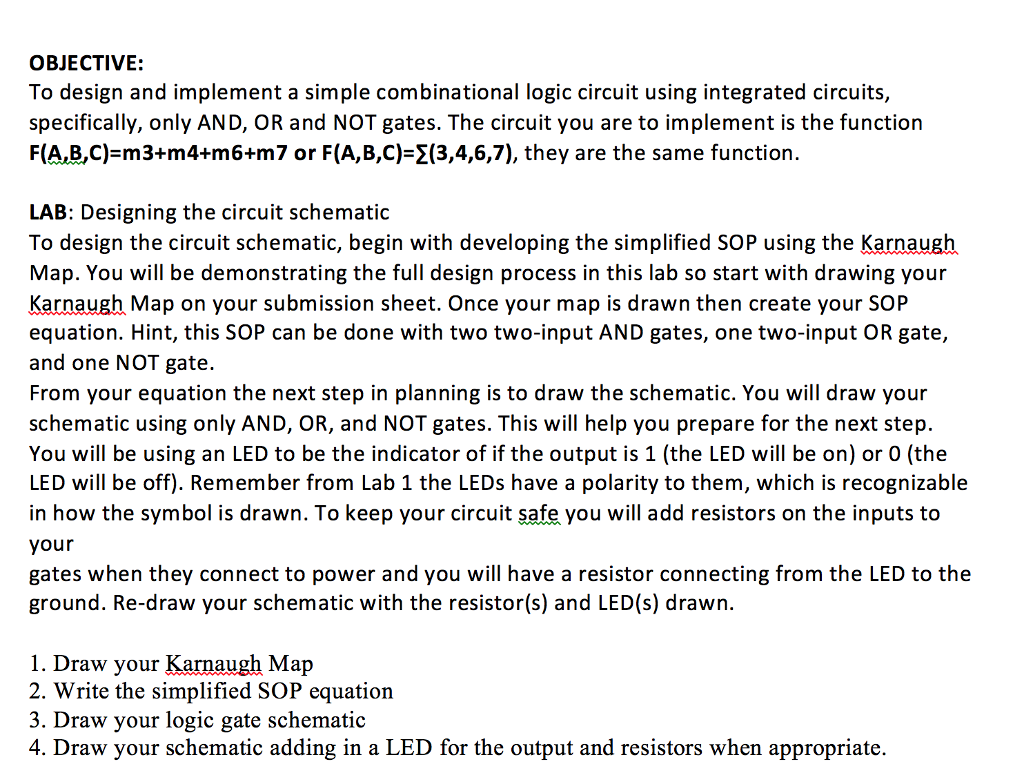 Solved OBJECTIVE: To design and implement a simple | Chegg.com