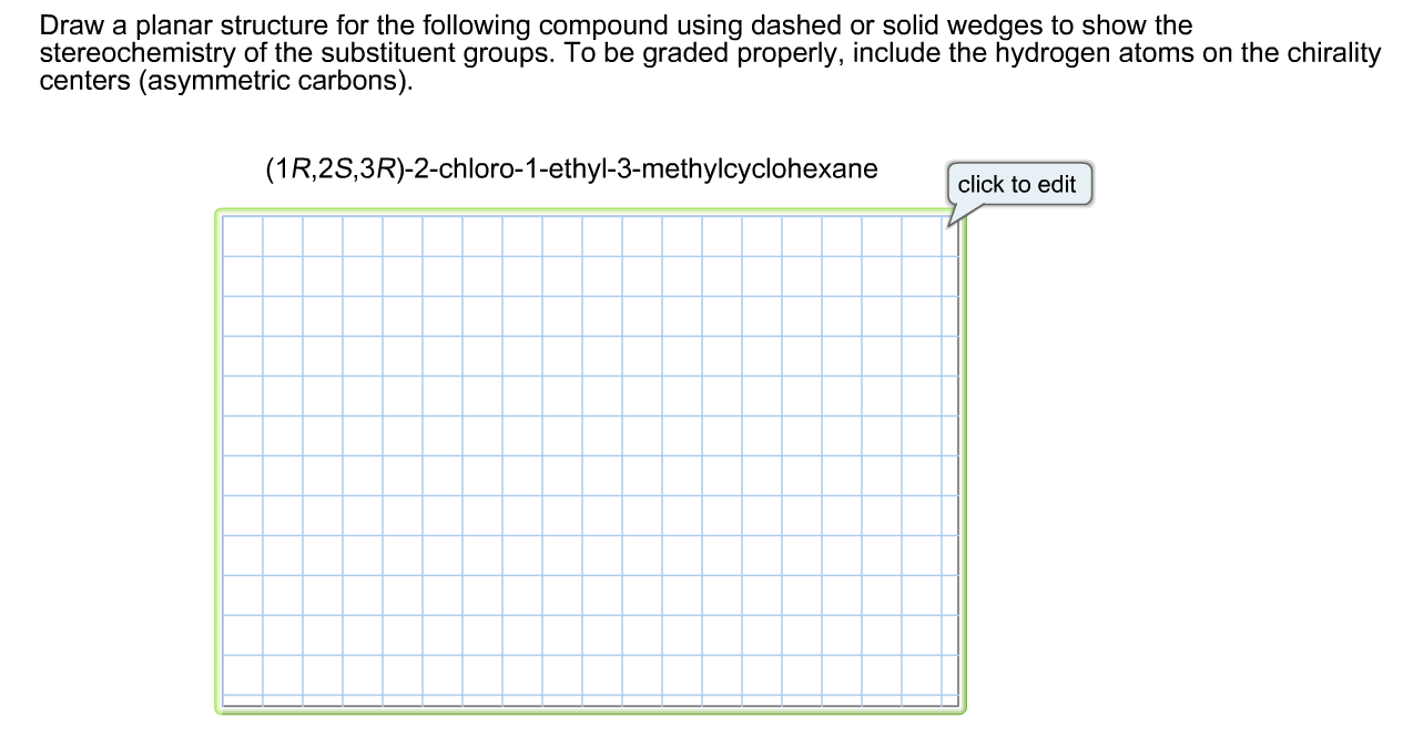 Solved Draw a planar structure for the following compound | Chegg.com