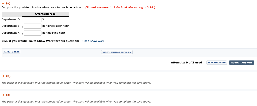 Solved Problem 15-4A (Part Level Submission) Agassi Company | Chegg.com