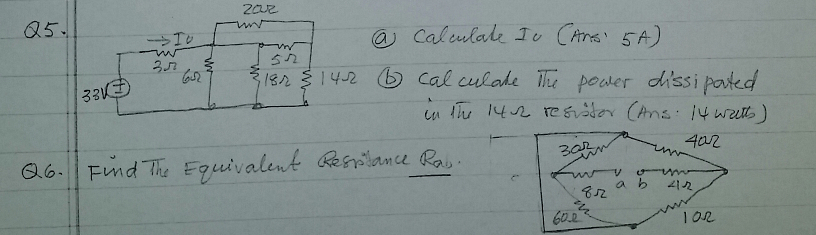 Solved Calculate I0 (Ans. 5A) Calculate The power dissipate | Chegg.com Solved Calculate I0 (Ans. 5A) Calculate The power dissipate | Chegg.com