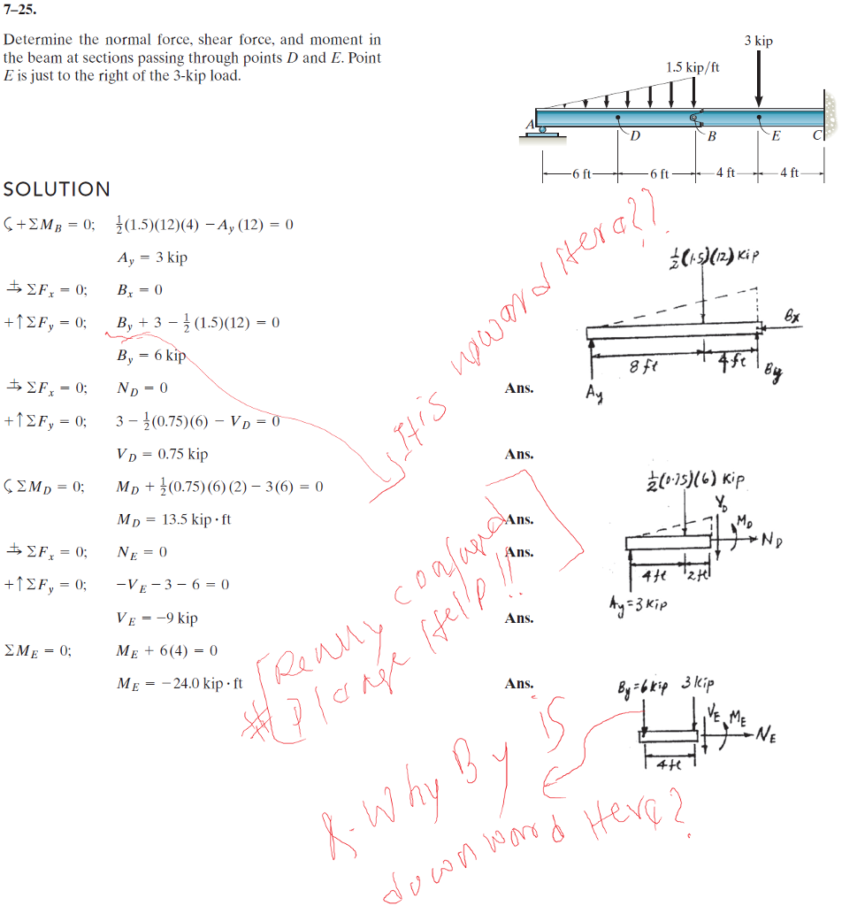 Solved Note: Statics, Internal forces. Please help me to | Chegg.com