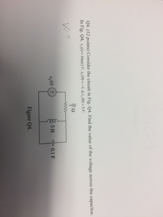 Solved Consider the circuit in Fig. Q4. Find the value of | Chegg.com