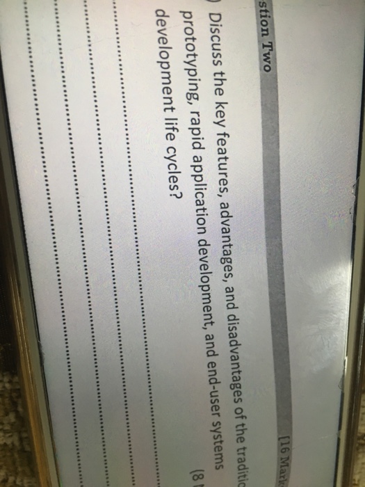 Solved Discuss the key features advantage and disadvantage | Chegg.com