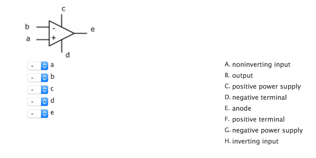 Solved a) Match the terminal name to the terminal label. b) | Chegg.com