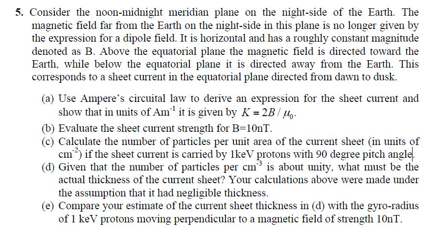Consider the noon-midnight meridian plane 011 the | Chegg.com