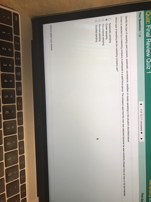 Solved: Identify The Type Of Sampling Used (random, System... | Chegg.com