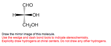 Solved CHO H OH CH OH Draw the mirror image of this | Chegg.com