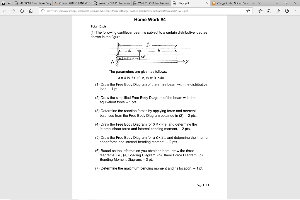 Solved + -5 E ← → 匹 ME 3060 HT--Yunus CerK fh Course: SPRING | Chegg.com