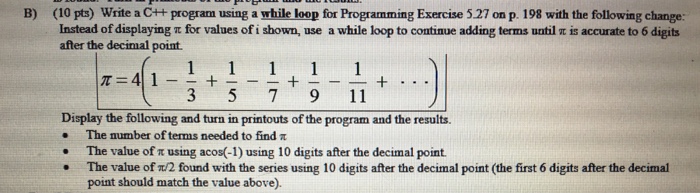 Solved Write a C++ program using a while loop for | Chegg.com