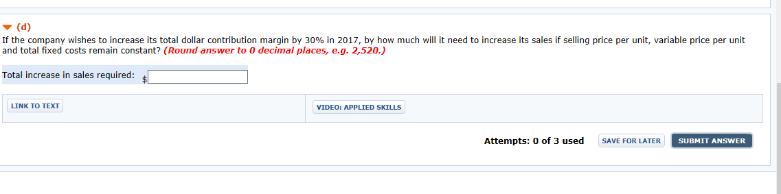 Solved Exercise 5-17 (Part Level Submission) Felde Bucket | Chegg.com