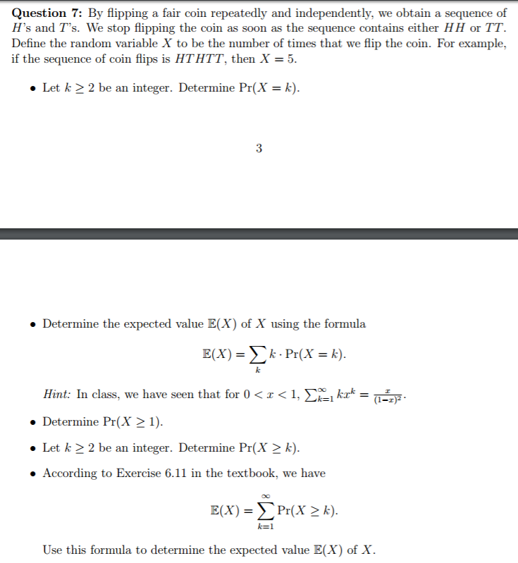 Solved By flipping a fair coin repeatedly and independently, | Chegg.com