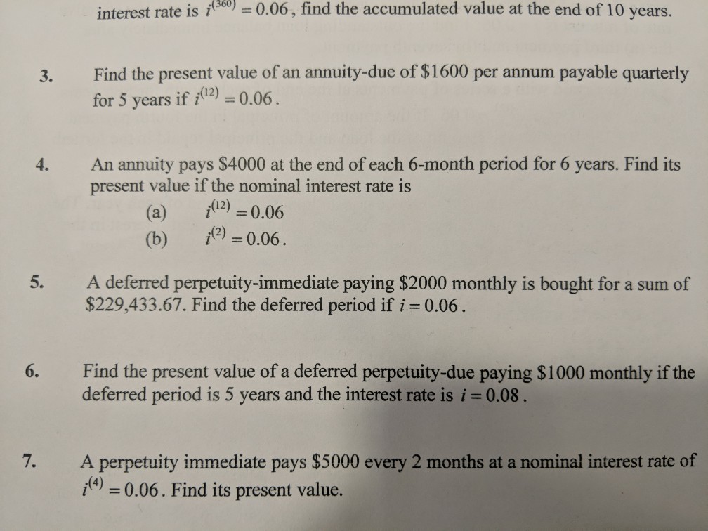 Solved interest rate60.06, find the accumulated value at the | Chegg.com
