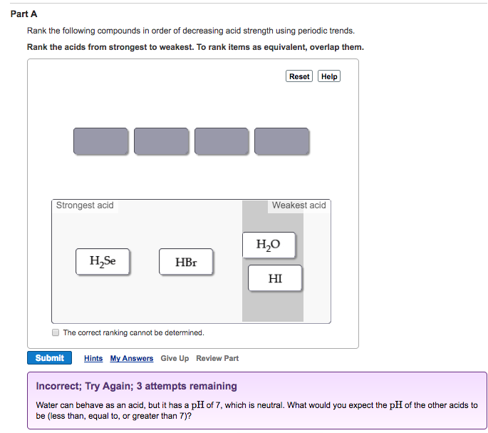 Solved Rank The Following Compounds In Order Of Decreasing