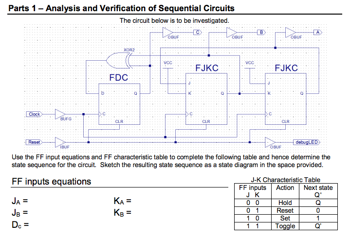 Solved Parts 1 Analysis and Verification of Sequential | Chegg.com