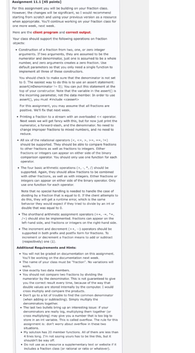 Solved Hi i need help in the c++ assignement. The | Chegg.com