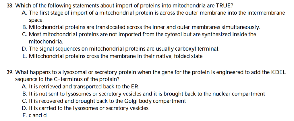 Solved Which of the following statements about import of | Chegg.com