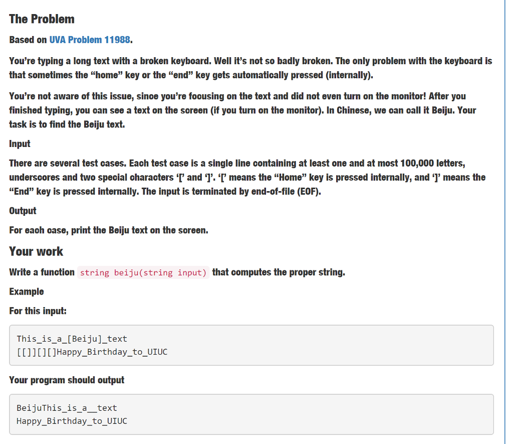 Solved Youre Typing A Long Text With A Broken Keyboard