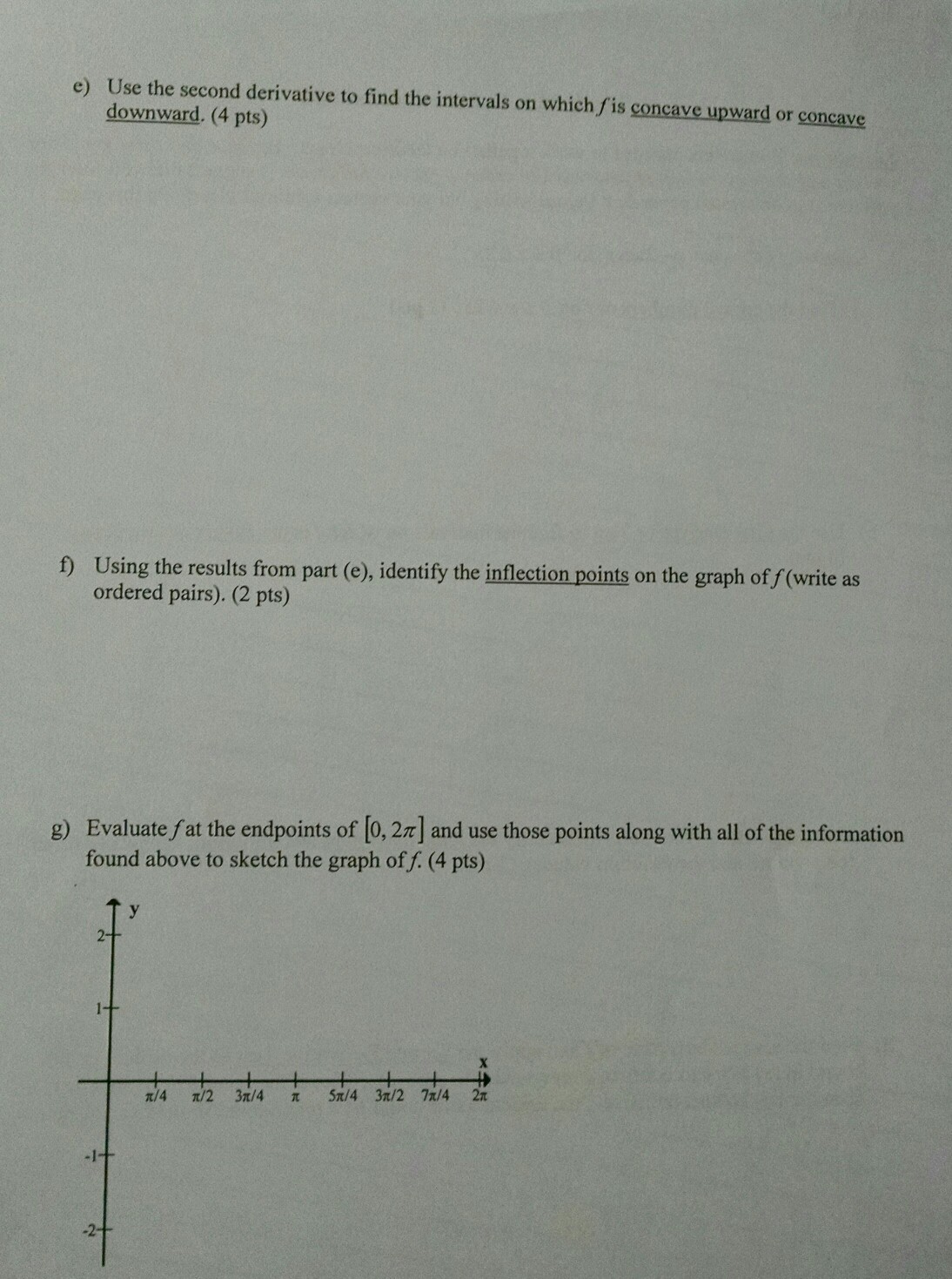 Solved Use the second derivative to find the intervals on | Chegg.com