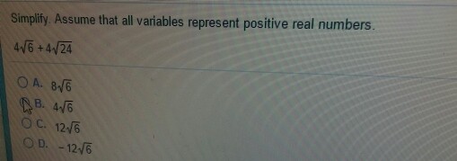 Solved Simplify. Assume that all variables represent | Chegg.com