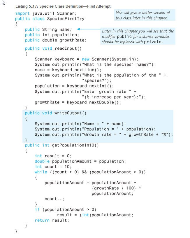 Solved What Are The Names Of The Methods Declared In The