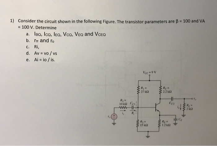 Solved Consider the circuit shown in the following figure. | Chegg.com