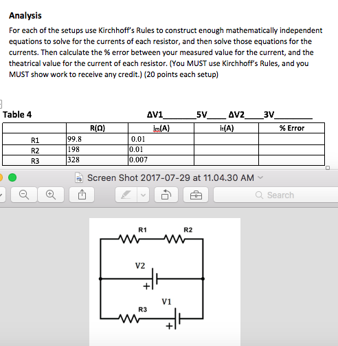 Solved For each of the setups use Kirchhoff's Rules to | Chegg.com