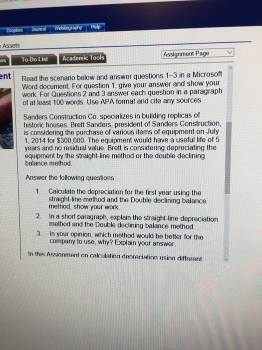 Solved Read the scenario below and answer questions 1-3 in a | Chegg.com