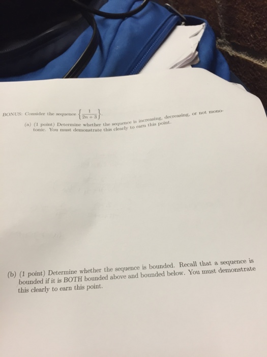 Solved Consider the sequence {1/2n + 3}. Determine whether | Chegg.com