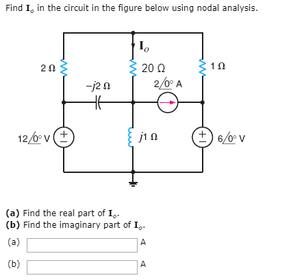 Solved Find I in the circuit in the figure below using nodal | Chegg.com