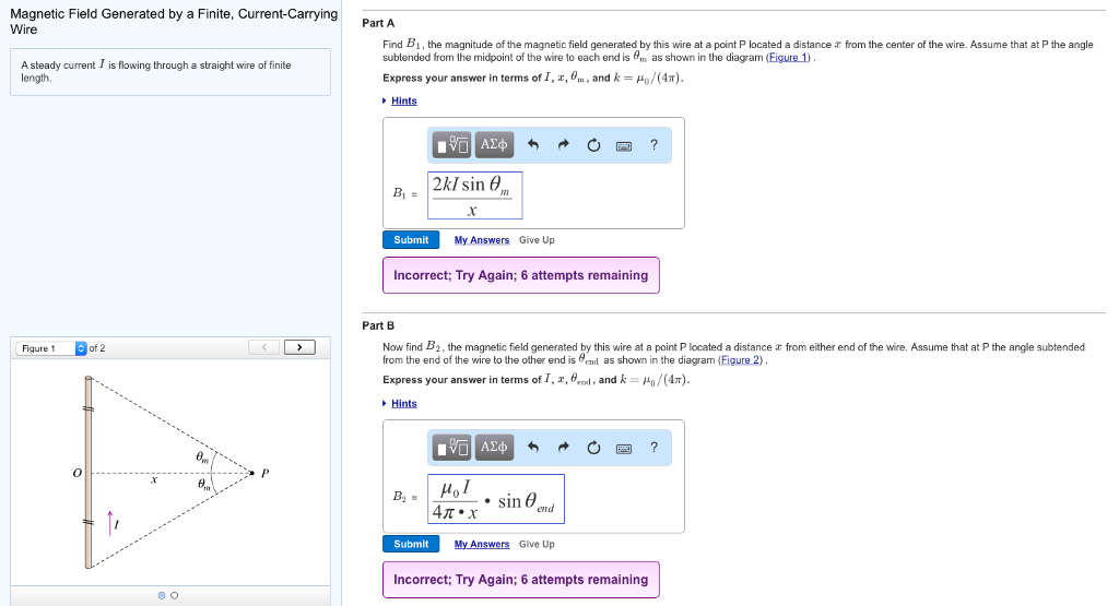 Solved Magnetic Field Generated by a finite, | Chegg.com