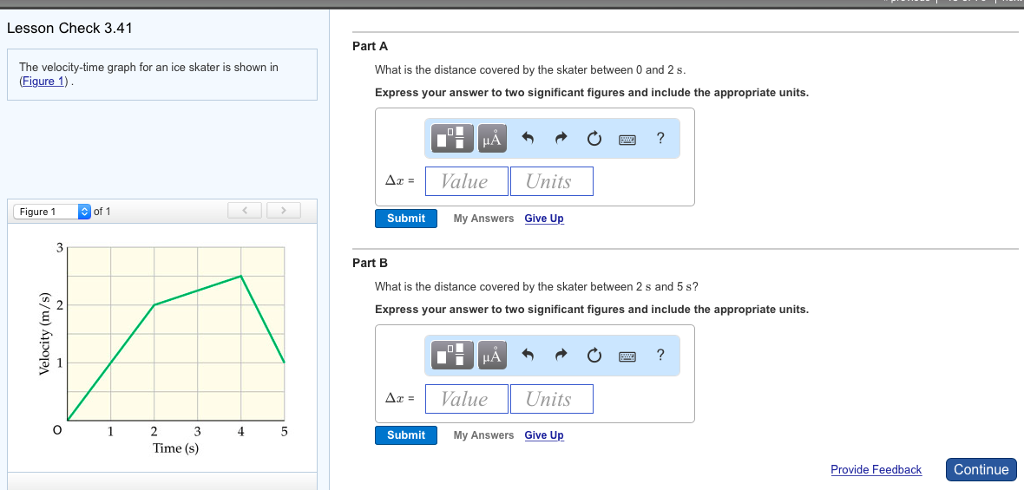 Solved Lesson Check 3.41 Part A The velocity-time graph for | Chegg.com