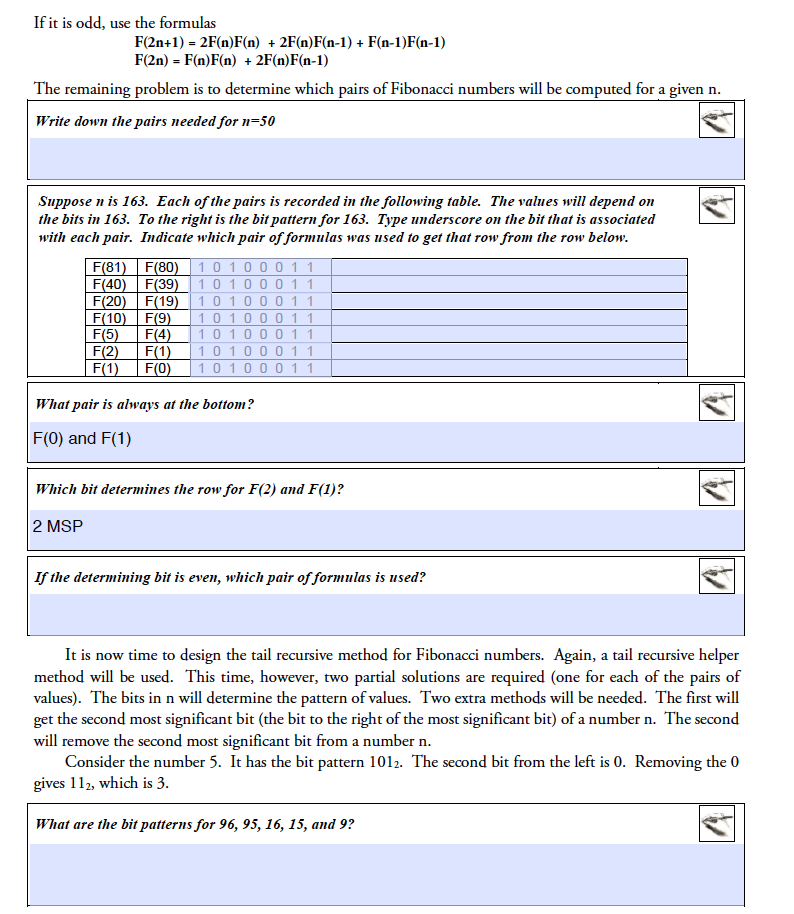 5 5 Tail Recursive Fibonacci Ore Memorization Or An