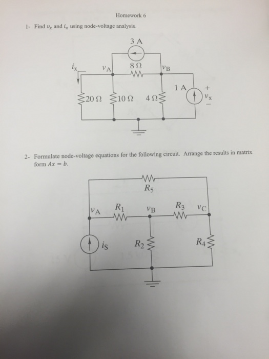Solved Find v_x and i_x using node-voltage analysis. | Chegg.com Solved Find v_x and i_x using node-voltage analysis. | Chegg.com