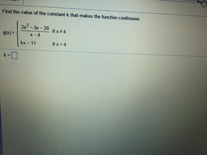 Solved Find the value of the constant k that makes the | Chegg.com