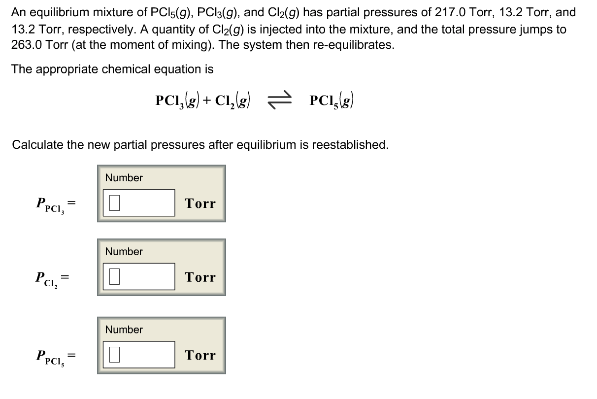 Solved An equilibrium mixture of PCl5(g), PCl3(g), and | Chegg.com
