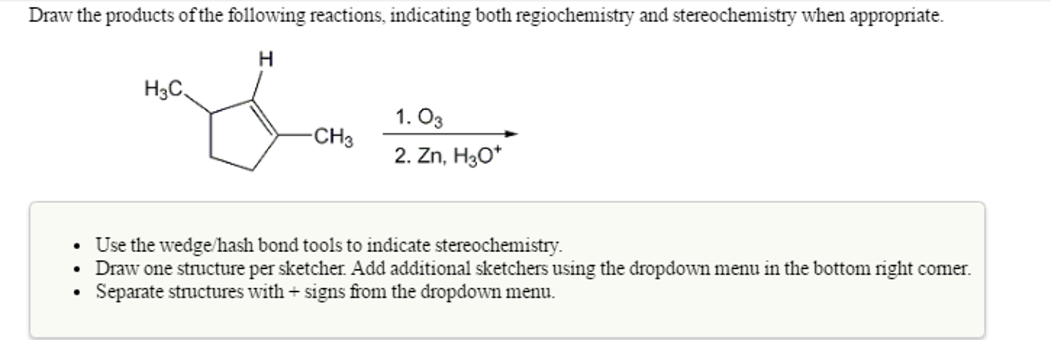 Solved Draw the organic product(s) of the following | Chegg.com