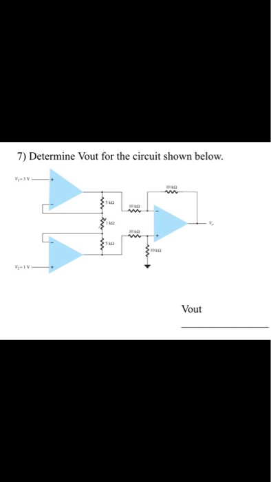 Solved Determine Vout for the circuit shown below. | Chegg.com