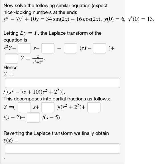 Solved Now solve the following similar equation (expect | Chegg.com