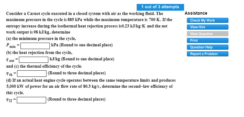 Solved Consider a Carnot cycle executed in a closed system | Chegg.com