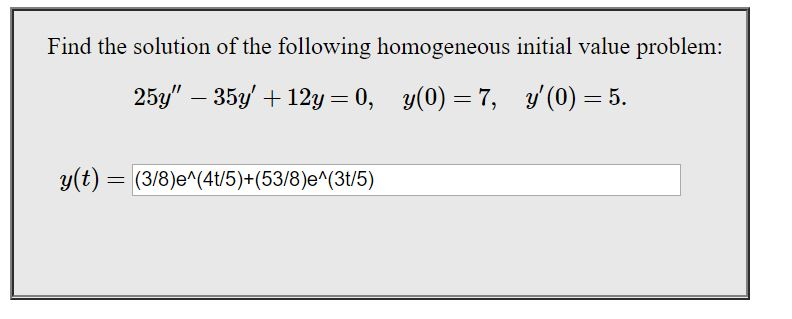Solved Find the solution of the following homogeneous | Chegg.com