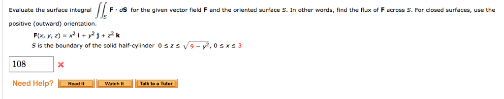 Solved Evaluate the surface integral double integral_S F | Chegg.com