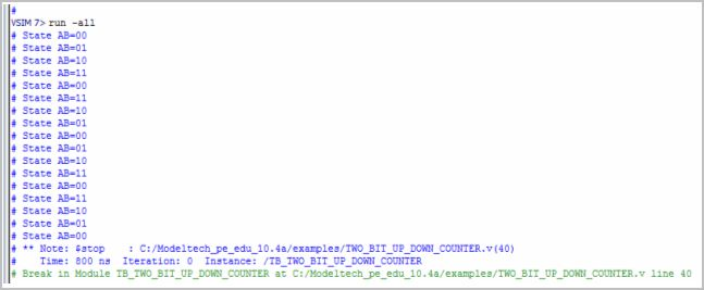 2-bit up/down counter In ModelSim using Verilog, | Chegg.com