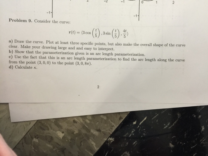 Solved Consider the curve: r(t) = (3 cos (t/5), 3 sin | Chegg.com