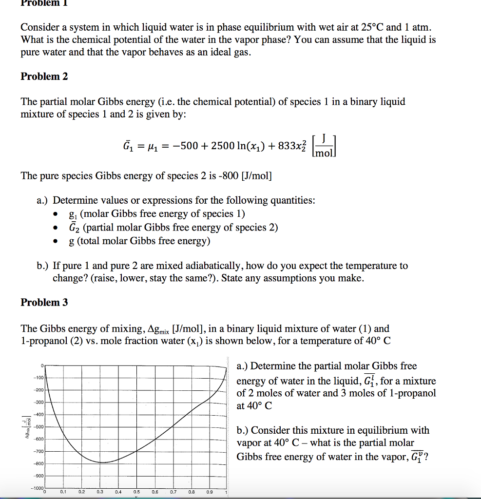 Solved Consider a system in which liquid water is in phase | Chegg.com