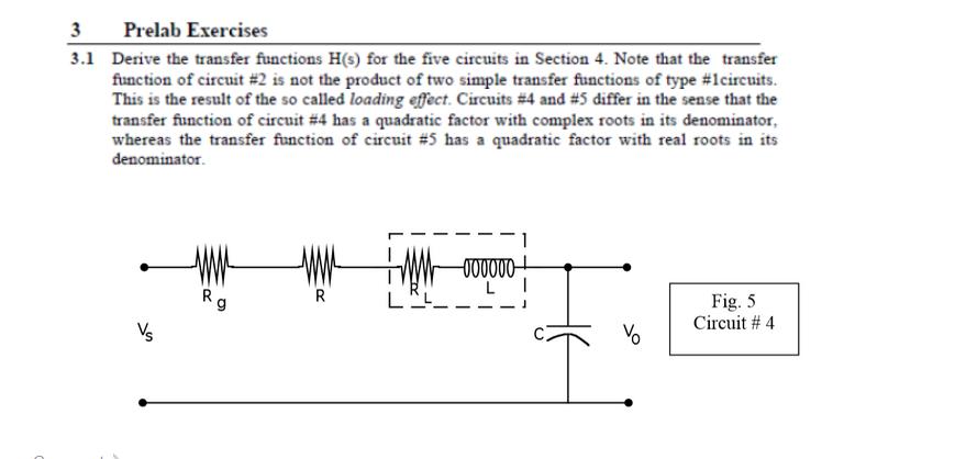 Solved Derive the transfer functions H(s) for the five | Chegg.com