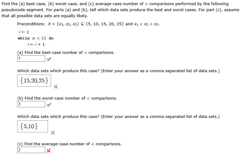 Solved Find the (a) best-case, (b) worst-case, and (c) | Chegg.com