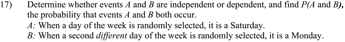 Solved Determine whether events A and B are independent or | Chegg.com Solved Determine whether events A and B are independent or | Chegg.com