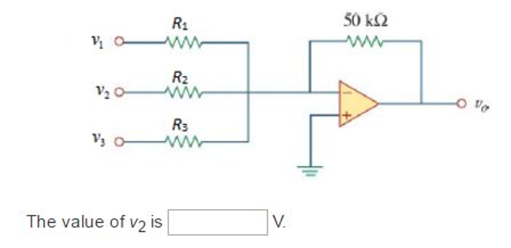 Solved Consider the op amp circuit given below, where v1 = | Chegg.com
